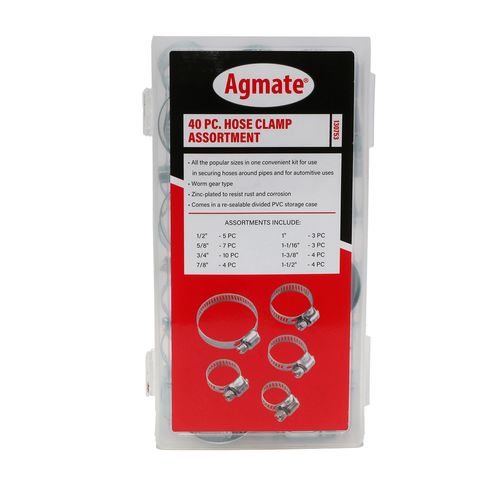 40pc Steel Hose Clamp Assortment | Agri Supply