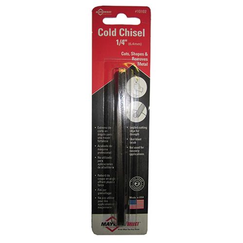 Cold Chisel 1/4" Hex Body Size x 4 1/2" Length