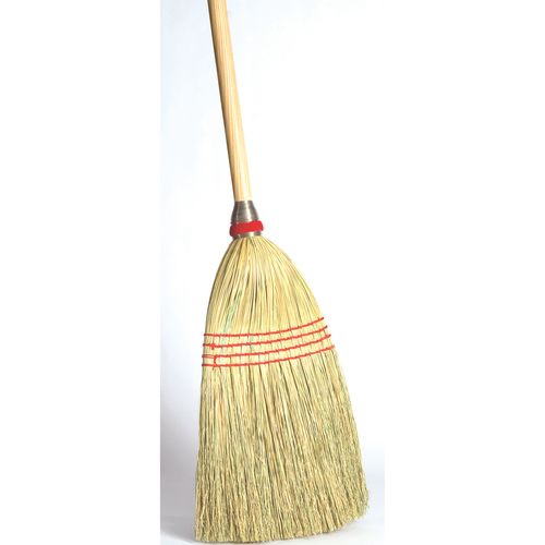 House Broom 15 1/2" Trim 4 Sews 7/8" Diameter Handle
