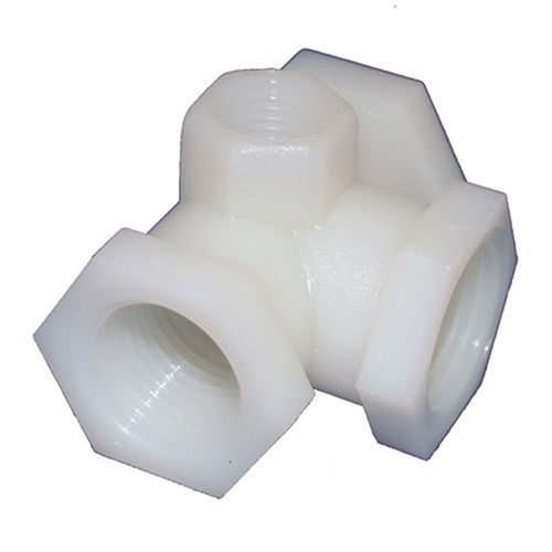 1/2" FPT Poly Tee W/ 1/4" FPT Gauge Port | Agri Supply