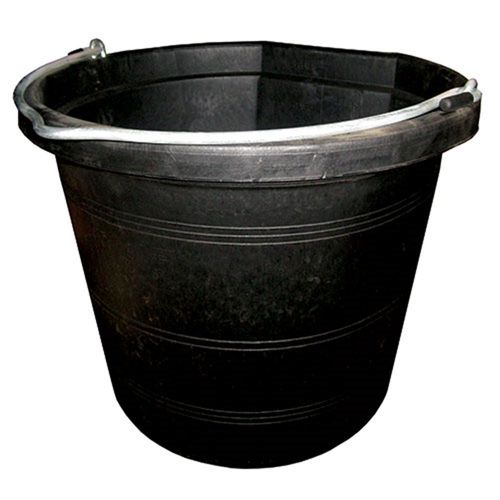 20Qt Flatback Bucket Black | Agri Supply