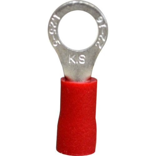 Ring Terminals Vinyl Insulated Barrel Red 22-18 Gauge