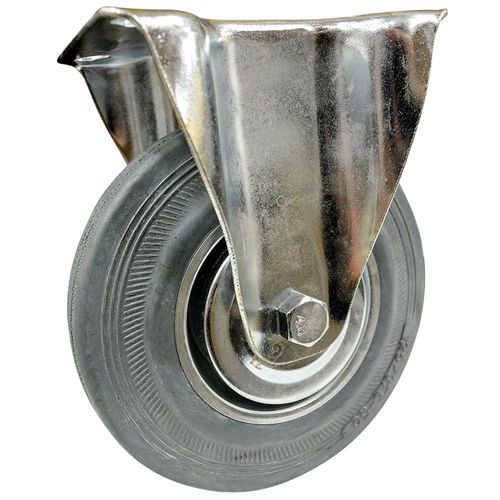 Rigid Gray Rubber Caster 5 in. x 1-1/4 in.|Agri Supply 77999