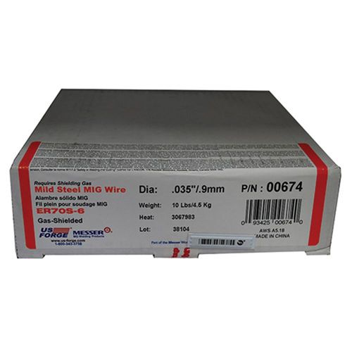 MIG Welding Wire, Solid Mild Steel, 0.035 Diameter