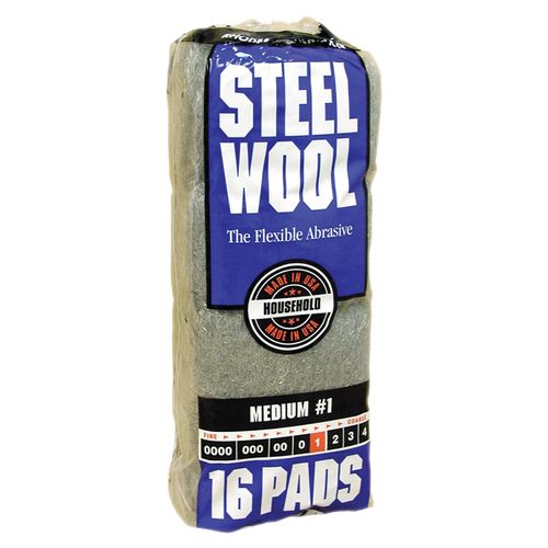 Steel Wool Hand Pads, Grade #1, 16 Pads | Agri Supply